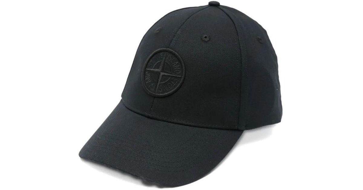 Stone Island Baseball Cap in Black for Men | Lyst UK