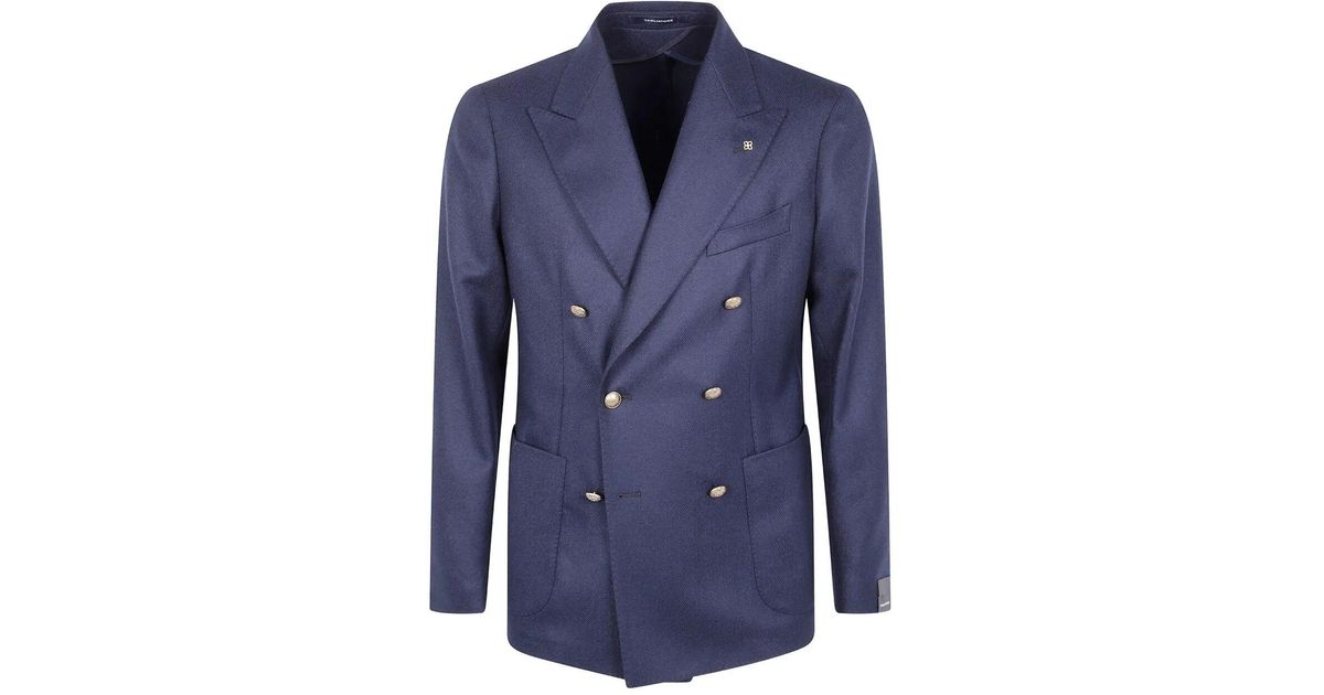 Tagliatore Jacket in Blue for Men | Lyst UK
