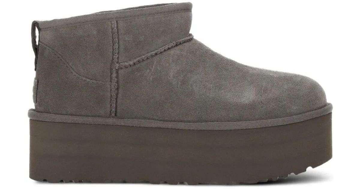 UGG "Classic Ultra Mini Platform" in Grey | Lyst UK