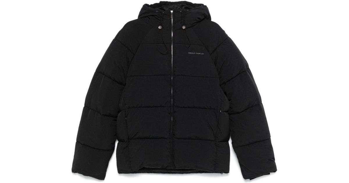 Daily Paper Relaxed Puffer in Black for Men | Lyst