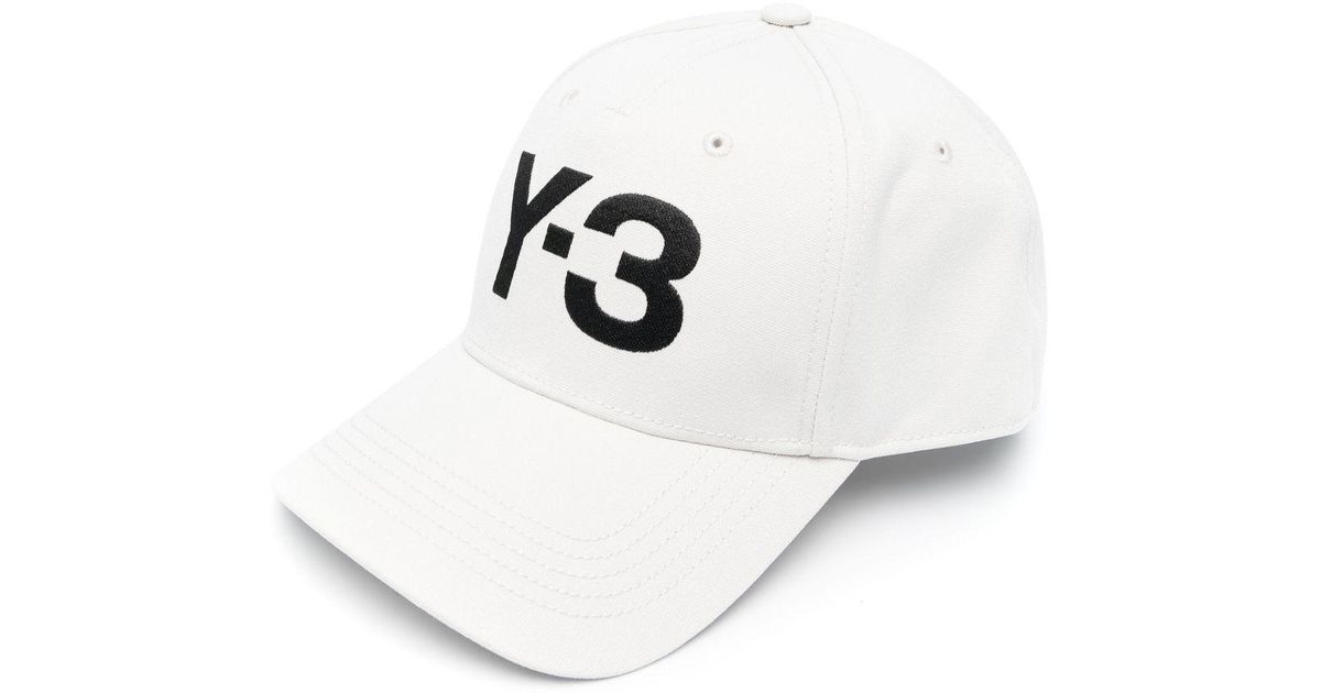 Y-3 Logo Baseball Cap in White for Men | Lyst UK