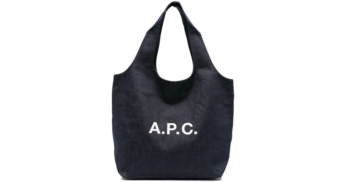 A.P.C. A. P.C. "Ninon" Tote Bag in Black | Lyst UK