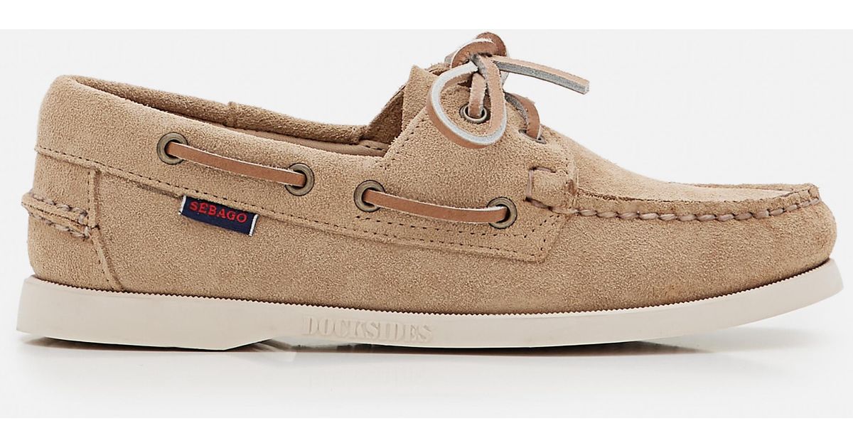 Sebago Dockside Suede Loafers in Red | Lyst UK