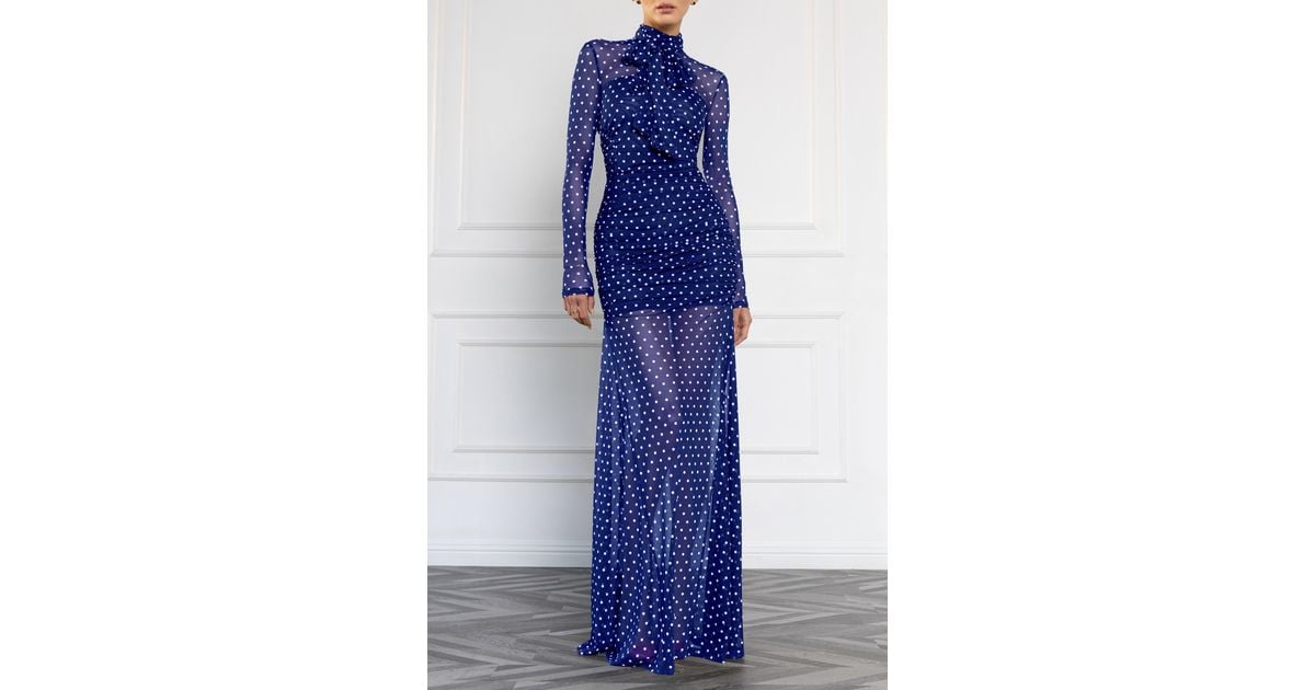 Black Halo Scarlett Gown in Blue | Lyst UK