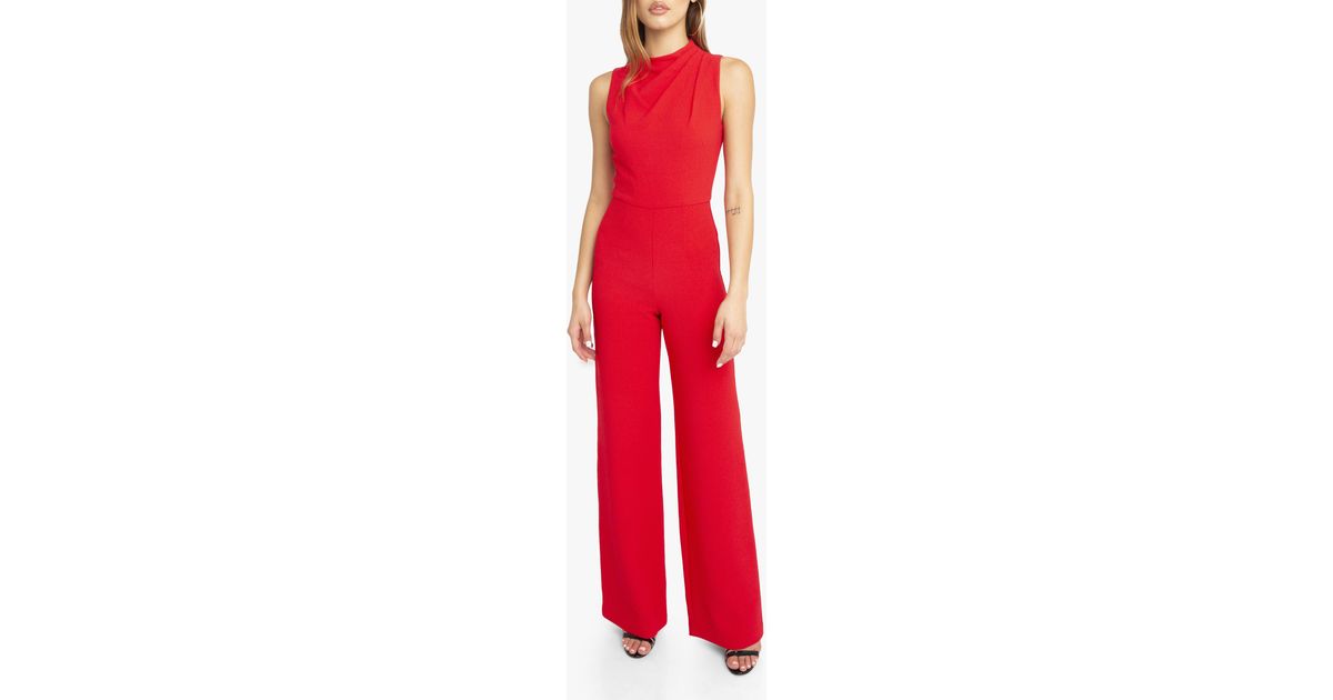 Black Halo Corrine Jumpsuit in Red | Lyst
