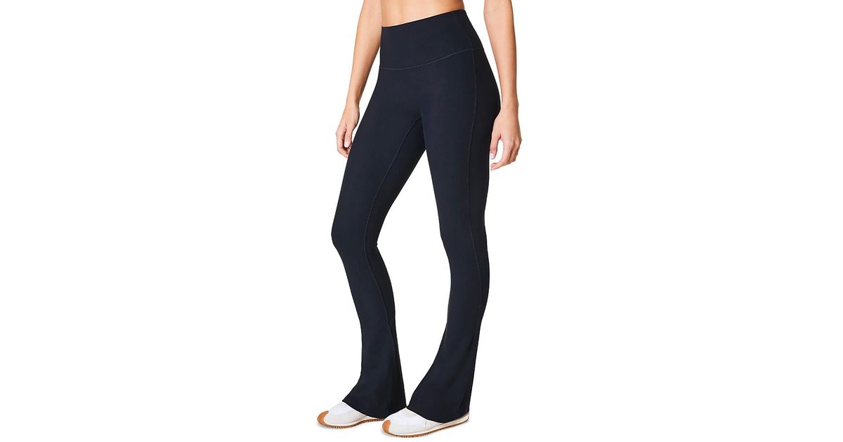Spanx Micro Flare High Rise Pants in Blue | Lyst