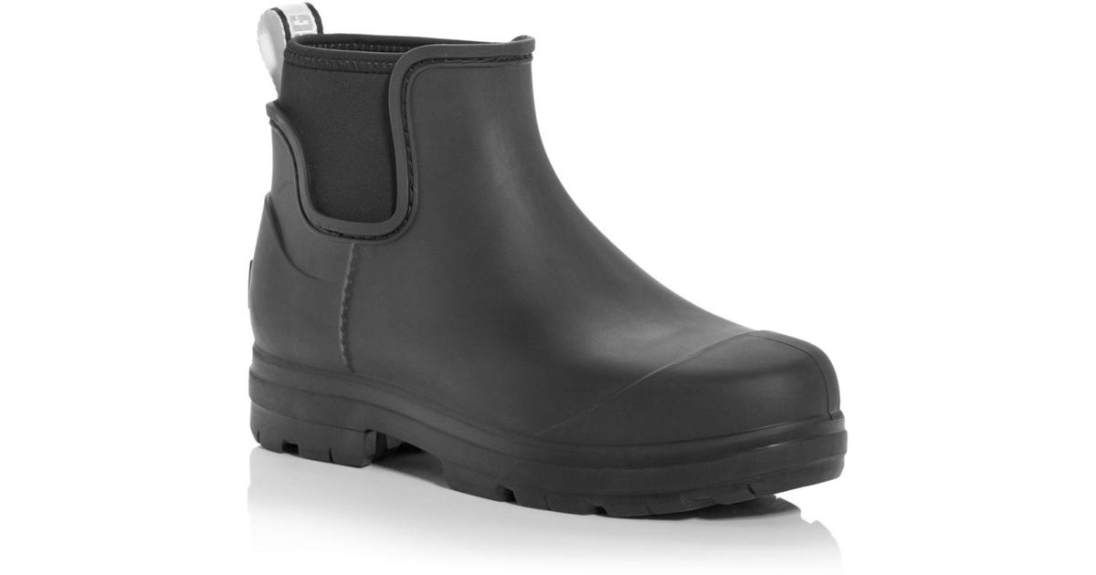 Ugg Rubber Droplet Rain Boots In Black Lyst