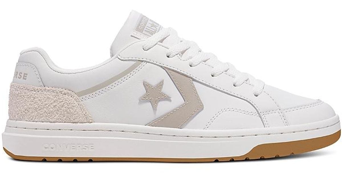 Converse Pro Blaze Classic Luxe Sneakers in White | Lyst