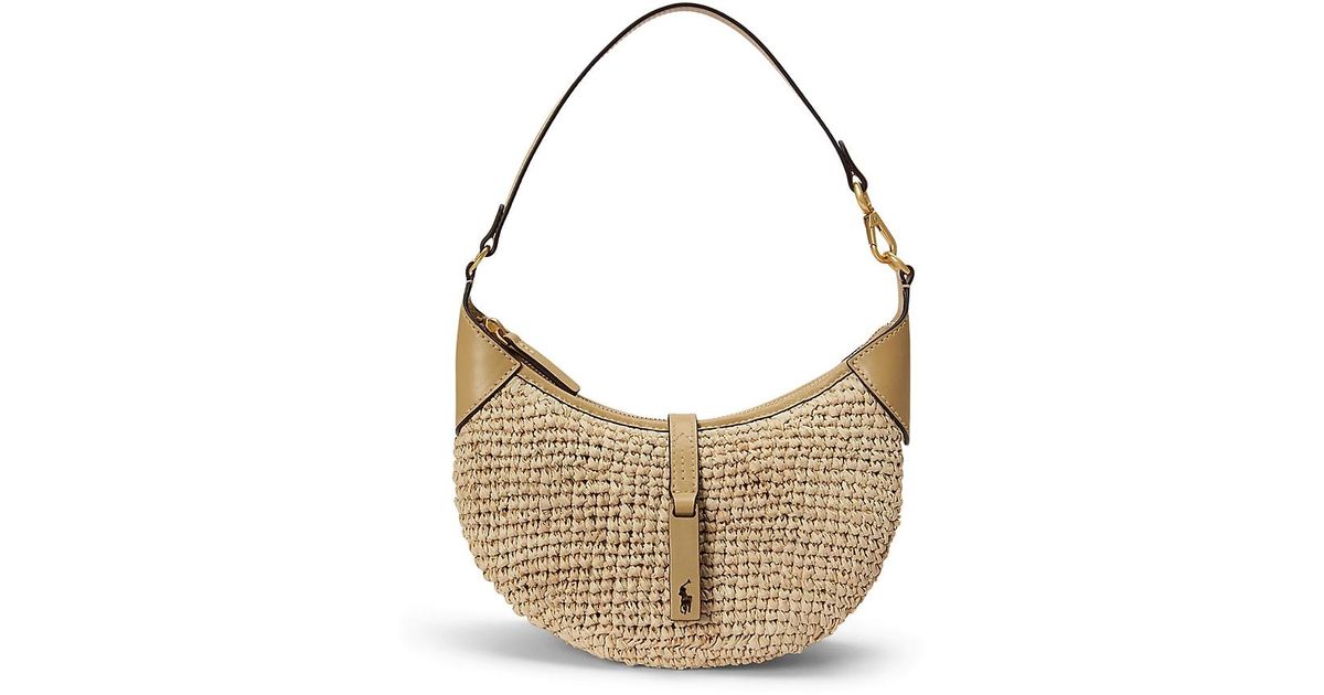 Polo Ralph Lauren Polo Id Mini Convertible Shoulder Bag in Metallic | Lyst