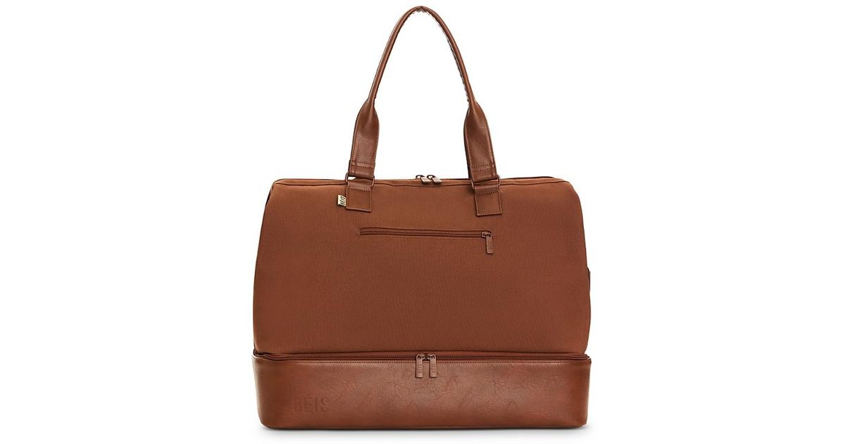 BEIS The Weekender Bag in Brown | Lyst