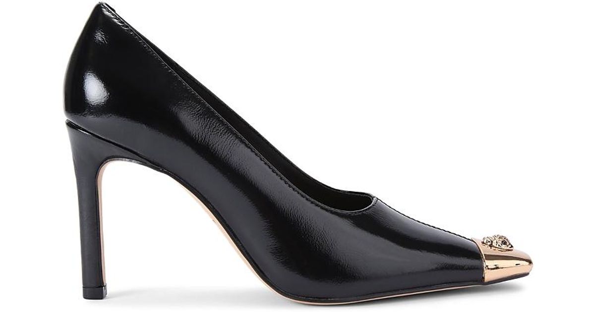 Kurt Geiger Regent Eagle Capped Snip Toe Pumps in Black | Lyst