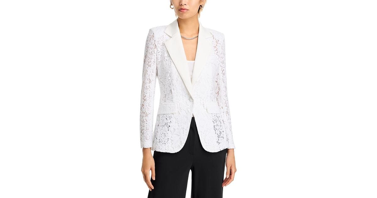 Generation Love Zoya Lace Blazer in White | Lyst