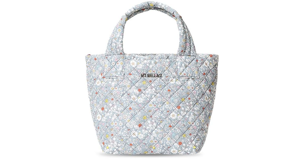 MZ Wallace Mini Metro Tote Deluxe in Blue | Lyst