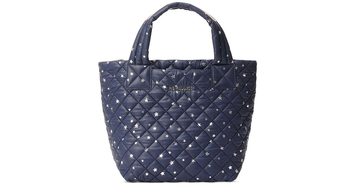 MZ Wallace Mini Metro Tote Deluxe in Blue | Lyst