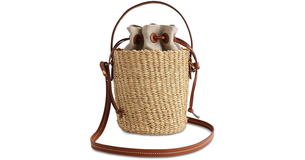 Madewell Mini Straw Basket Bag in Metallic | Lyst