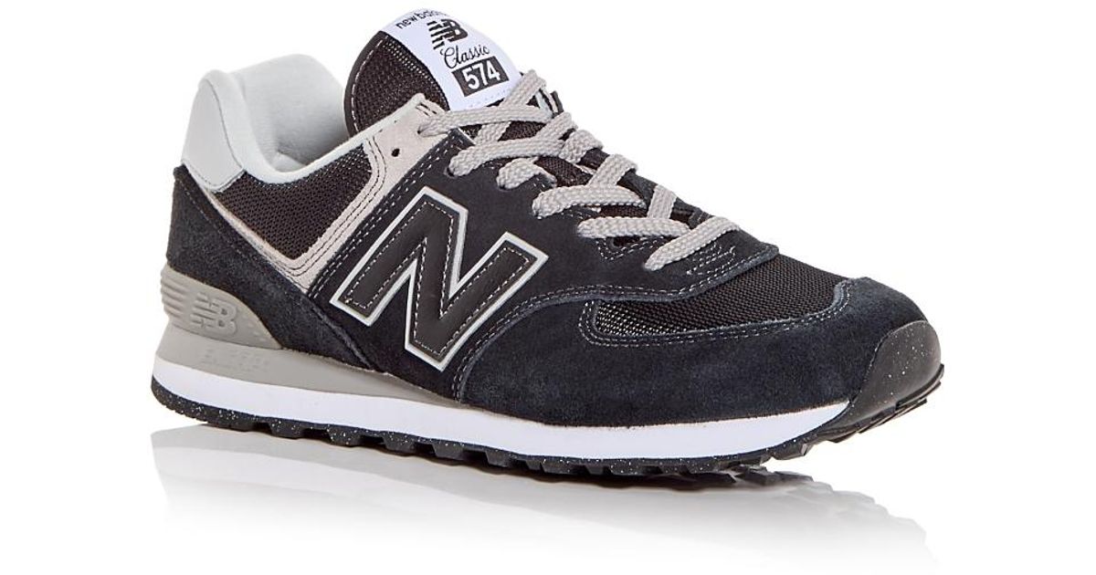 New Balance 574 Core Low Top Sneakers in Black for Men | Lyst