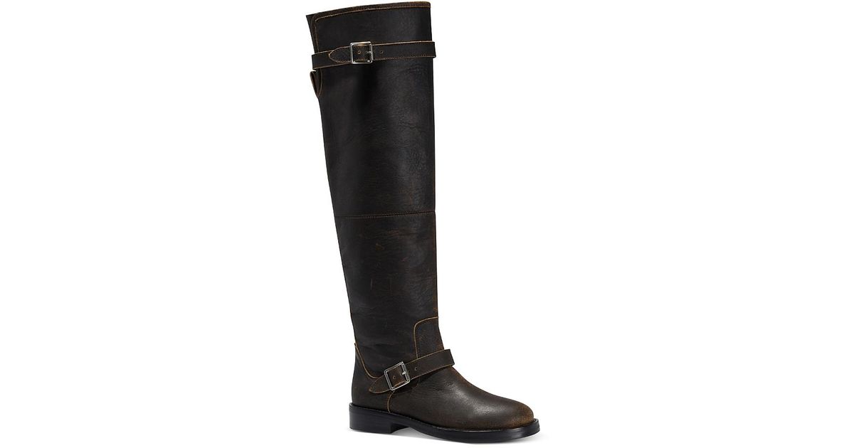 Jonathan Simkhai Noah Leather Buckled Boots in Black | Lyst