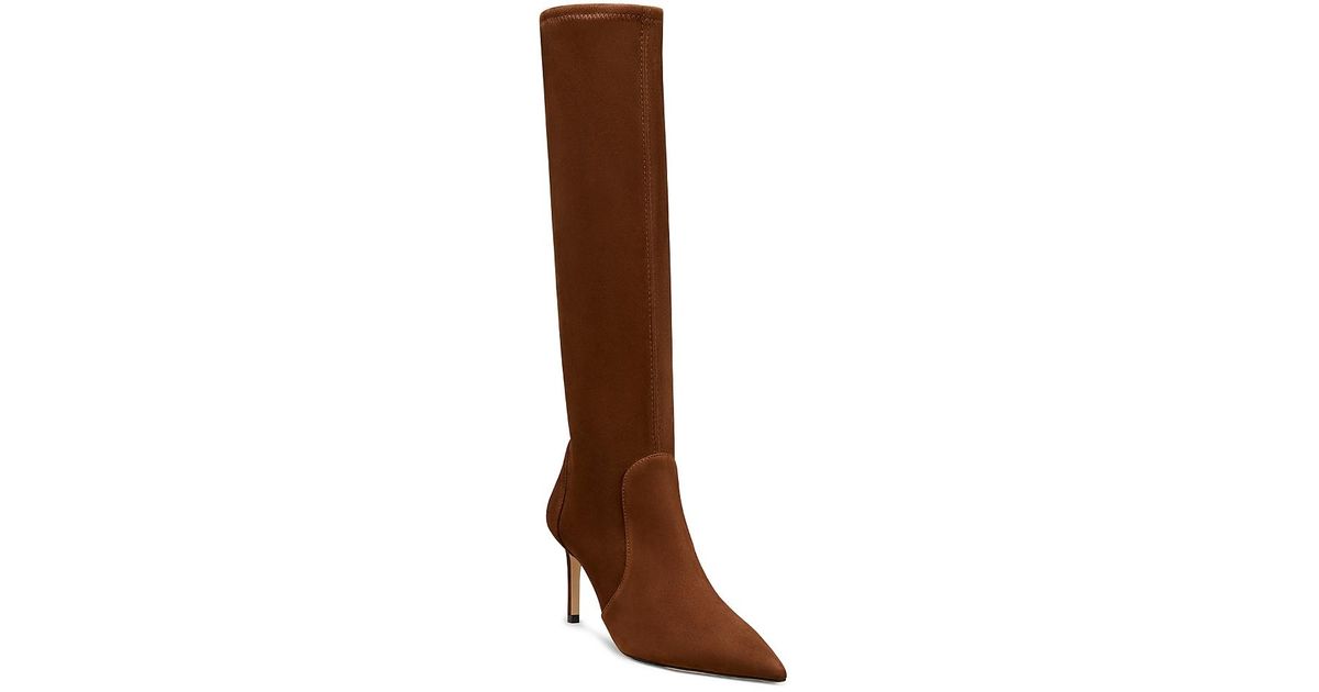 Stuart Weitzman Stuart Power 75 Boots in Brown | Lyst UK
