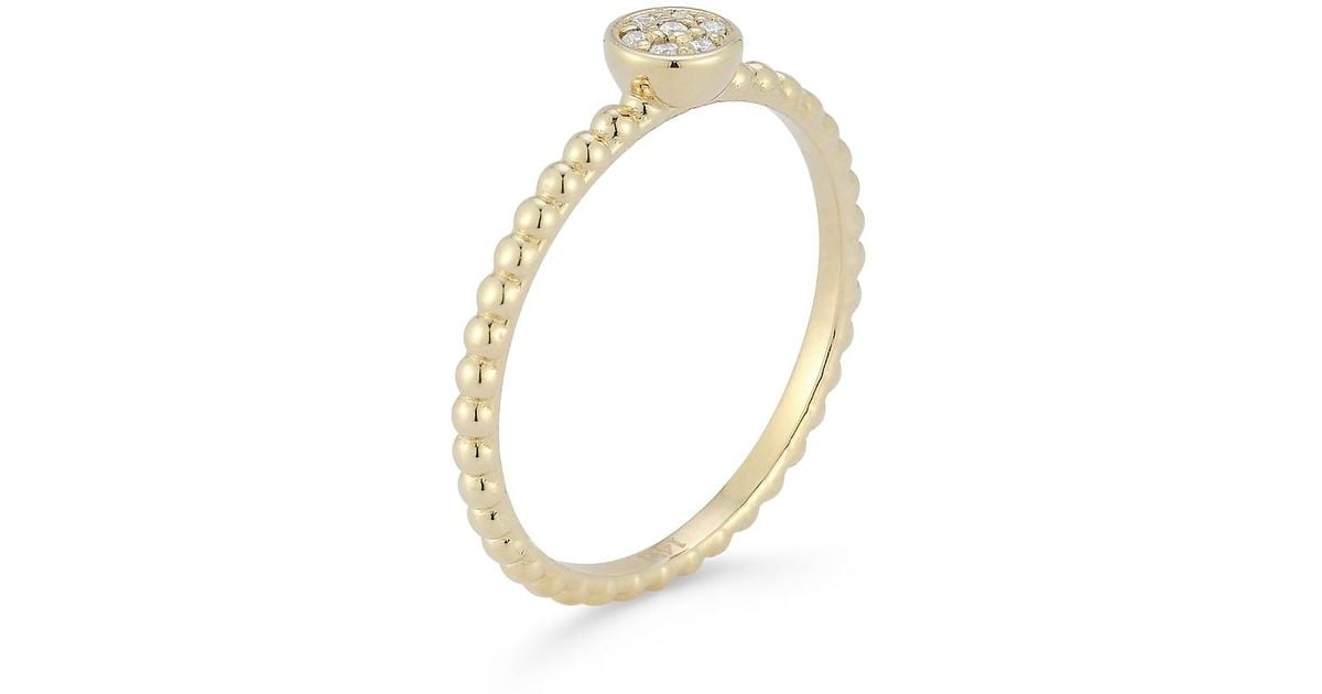 Moon & Meadow 14K Diamond Mini Cluster Ring in Metallic | Lyst