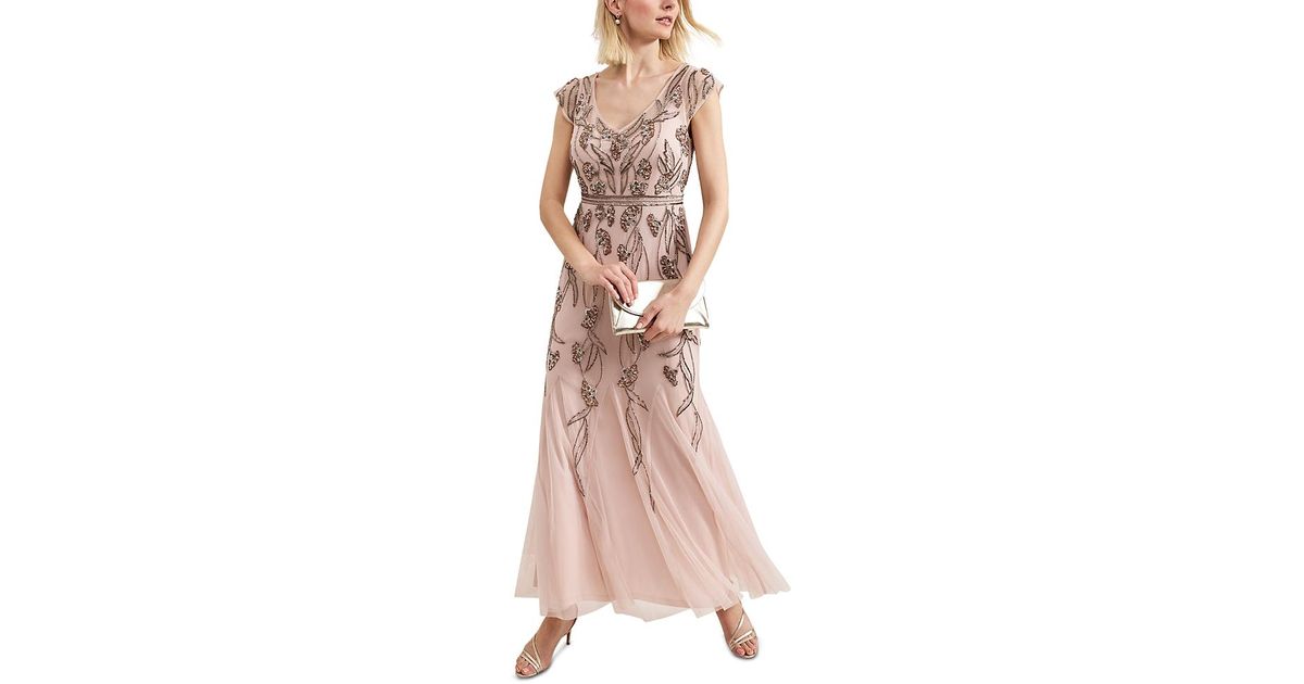 Phase Eight Evonne Beaded Dress in Pink | Lyst UK