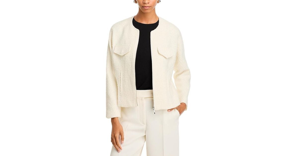 10 Crosby Derek Lam Prewett Zip Front Jacket in White | Lyst