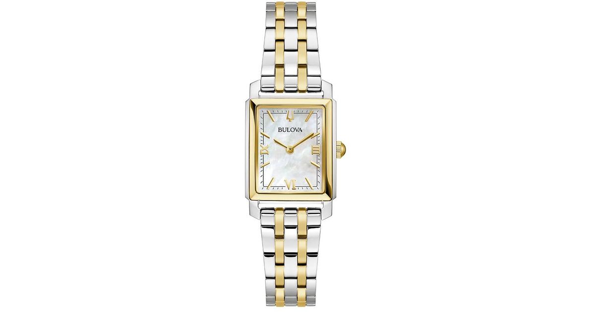 Bulova Classic Sutton Watch, 21Mm X 31.5Mm in Metallic | Lyst