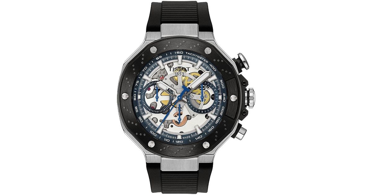 Tissot T-Race Chronograph, 45Mm in Black for Men | Lyst