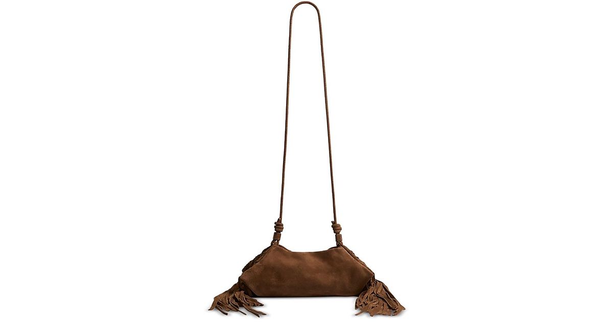 Altuzarra Origami Fringe Mini Bag in Brown | Lyst
