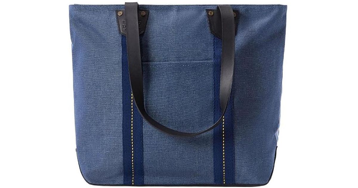 Robert Talbott Freeman Canvas Tote Bag in Blue for Men | Lyst