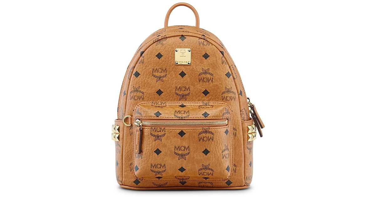 MCM Stark Side Studs Backpack in Natural for Men | Lyst