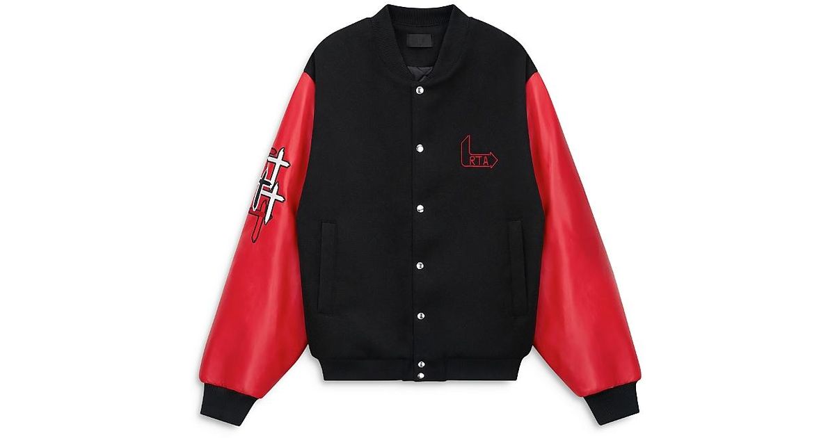 RTA Flame Logo Jacket in Red for Men | Lyst