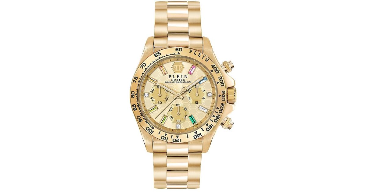 Philipp Plein Nobile Lady Chronograph, 38Mm in Metallic | Lyst