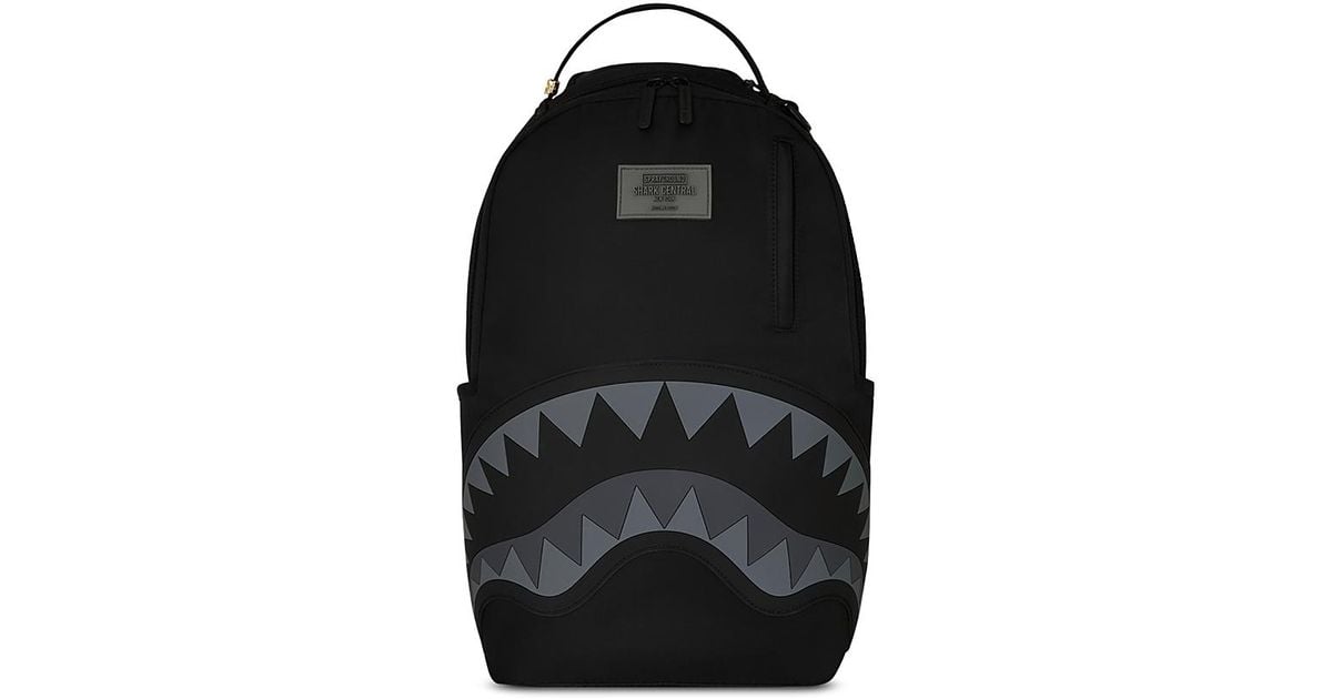 Sprayground Shark Central Tonal Backpack in Black | Lyst