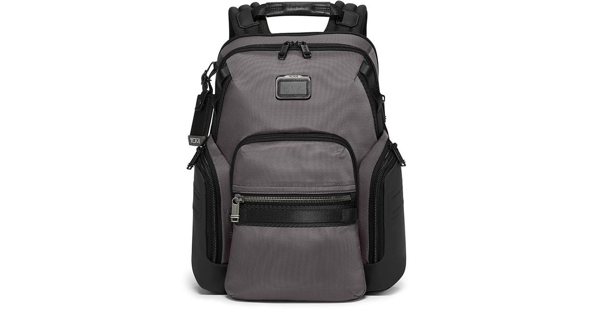 Tumi Alpha Bravo Navigation Backpack in Black for Men | Lyst