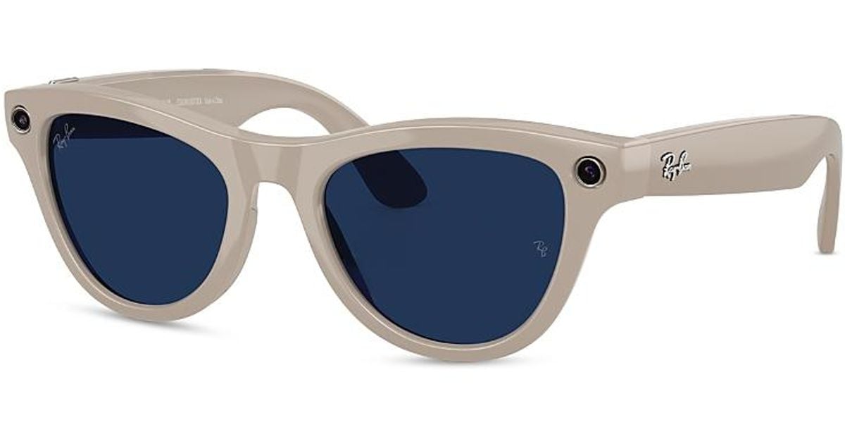 Ray-Ban Meta Skyler (Gen 2) Cat Eye Ai Glasses, 52Mm in Blue | Lyst UK