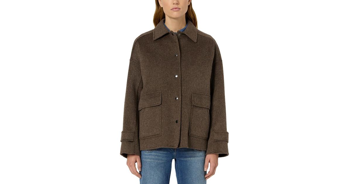 Gerard Darel Melodie Wool Jacket in Brown | Lyst