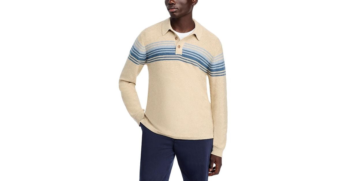 Marine Layer Elias Polo Sweater in Blue for Men | Lyst