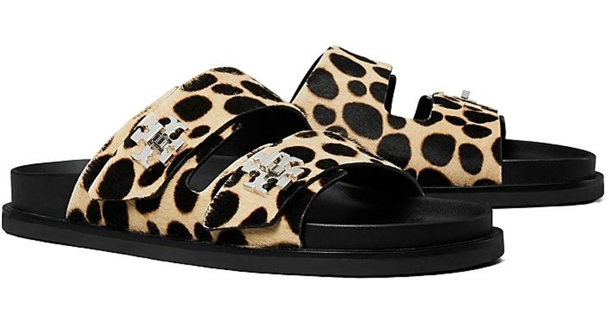 Tory Burch Turnlock Sport Slide in Black | Lyst UK