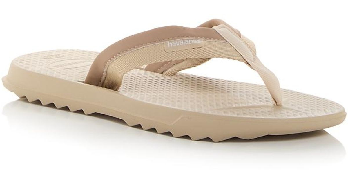 Havaianas Track Plus Flip Flop Sandals in White for Men | Lyst