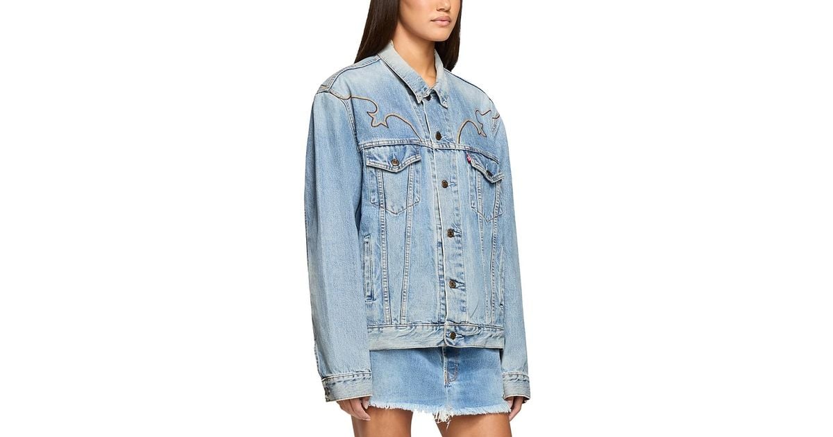 EB DENIM Rodeo Vintage Trucker Jacket in Blue | Lyst