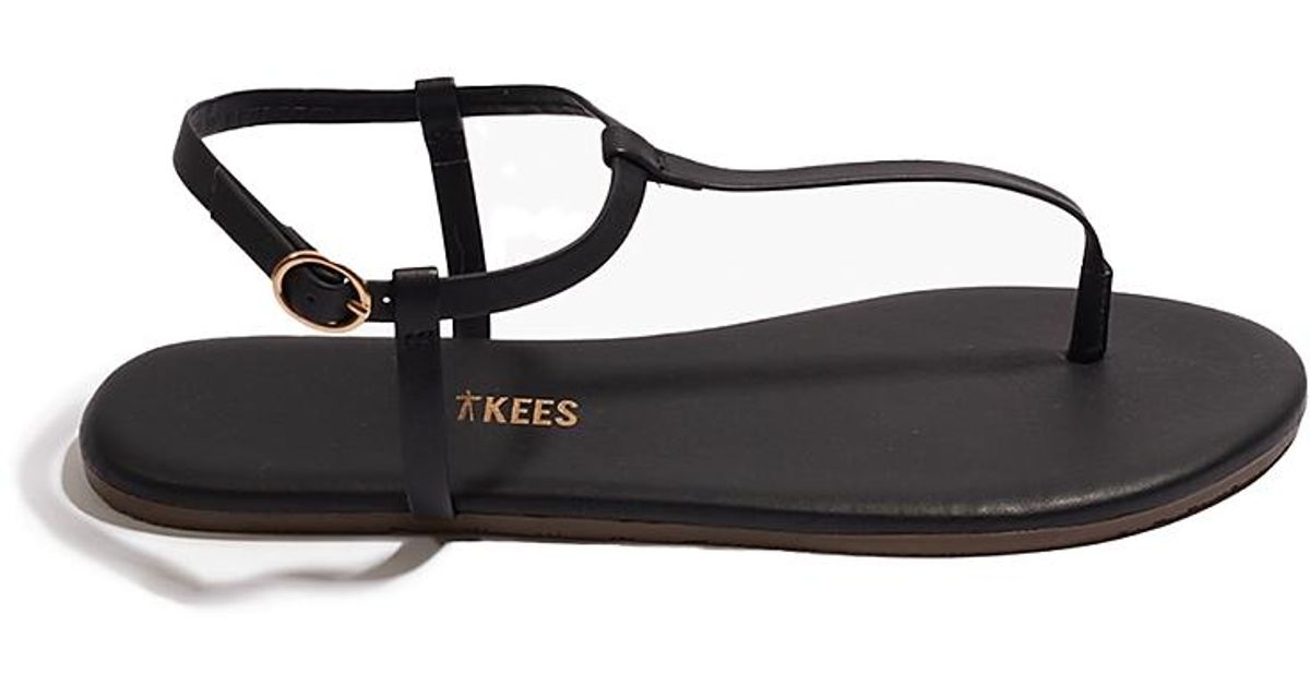 TKEES Mariana Thong Sandals in Black | Lyst