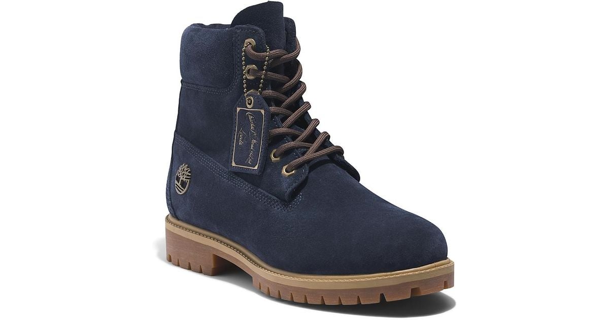 Timberland C. F. Stead Suede Heritage 6 Boots in Blue for Men | Lyst