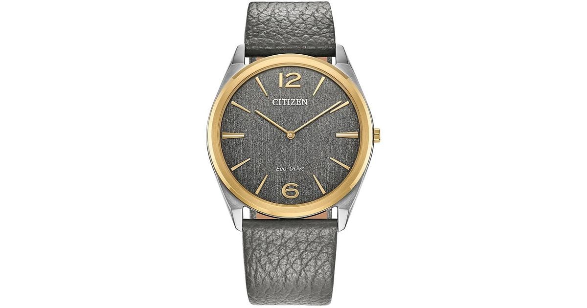 Citizen Eco Drive Classic Suratto Watch, 38Mm in Gray for Men | Lyst