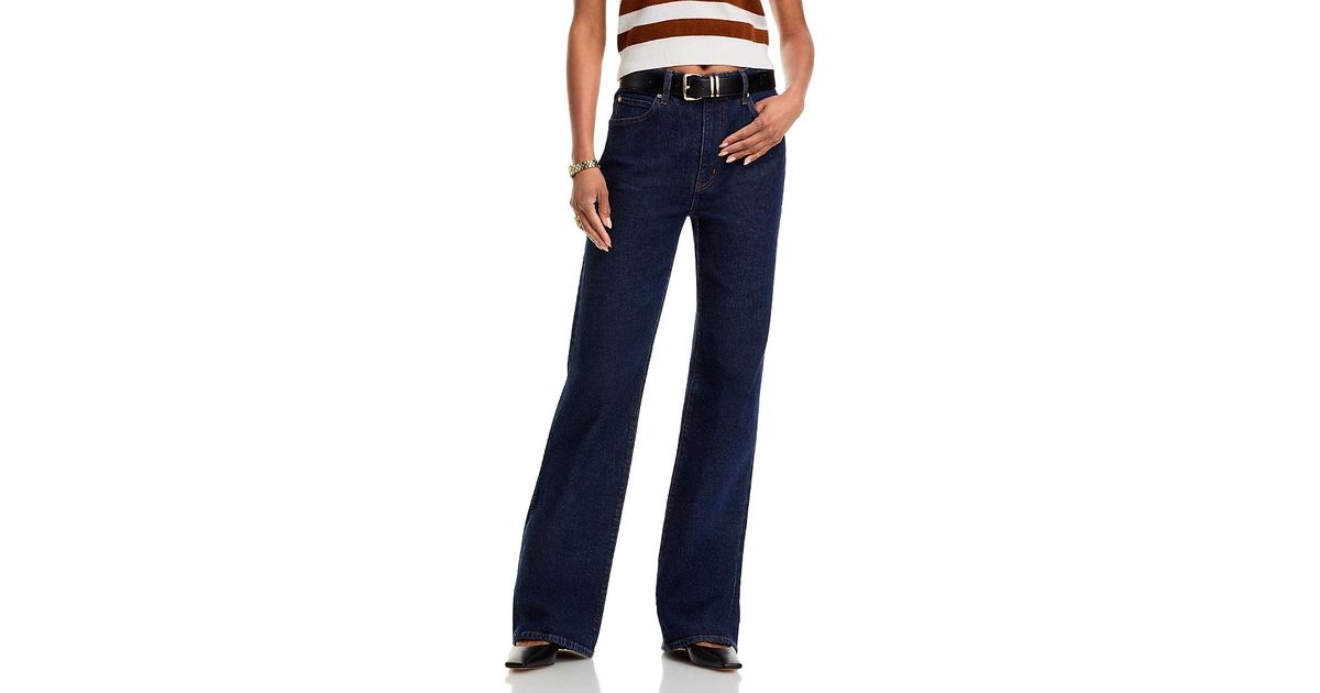FRAME The Arrow High Rise Bootcut Jeans in Blue | Lyst UK