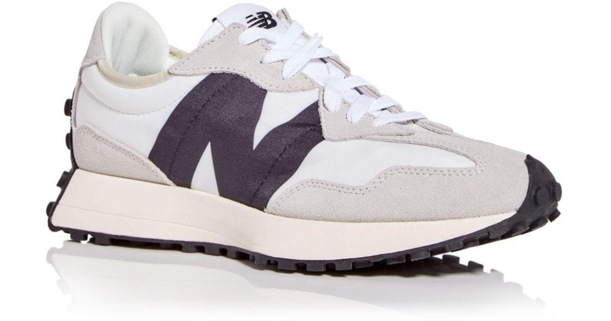 New Balance Suede Intelligent Choice 327 V1 Low Top Sneakers in White ...