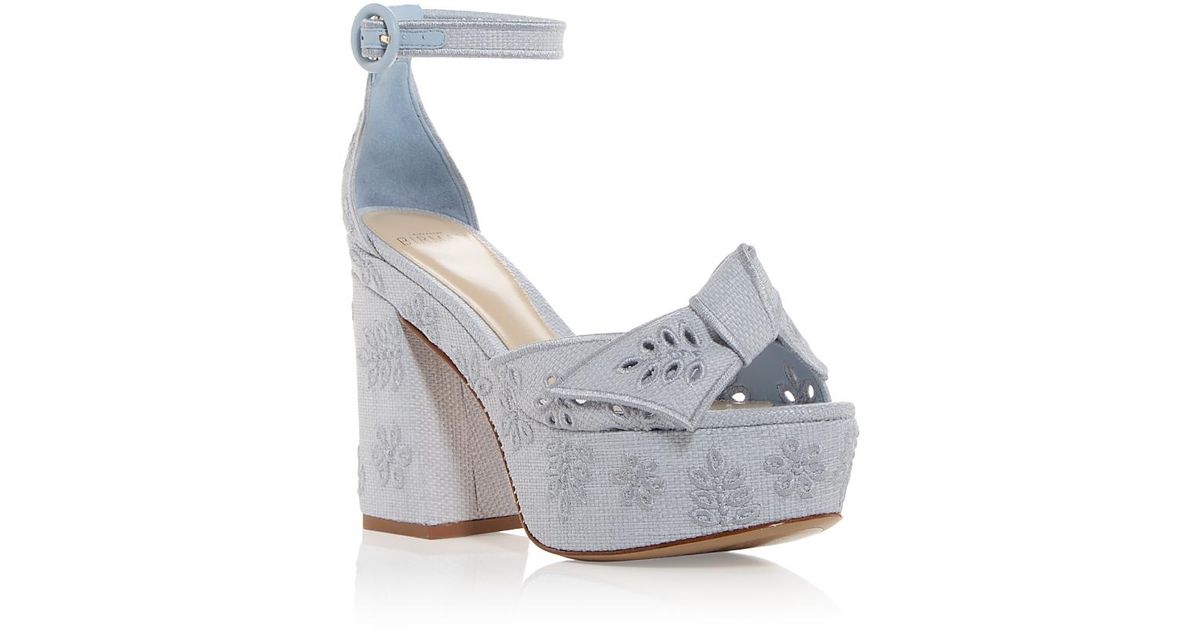 Alexandre Birman Maxi Clarita Platform Sandals in Gray | Lyst