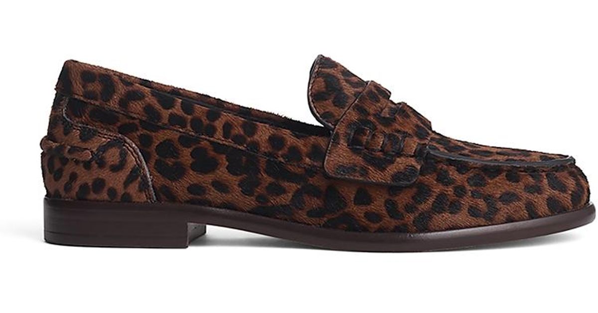 Rag & Bone Carter Calf Hair Penny Loafers in Brown | Lyst