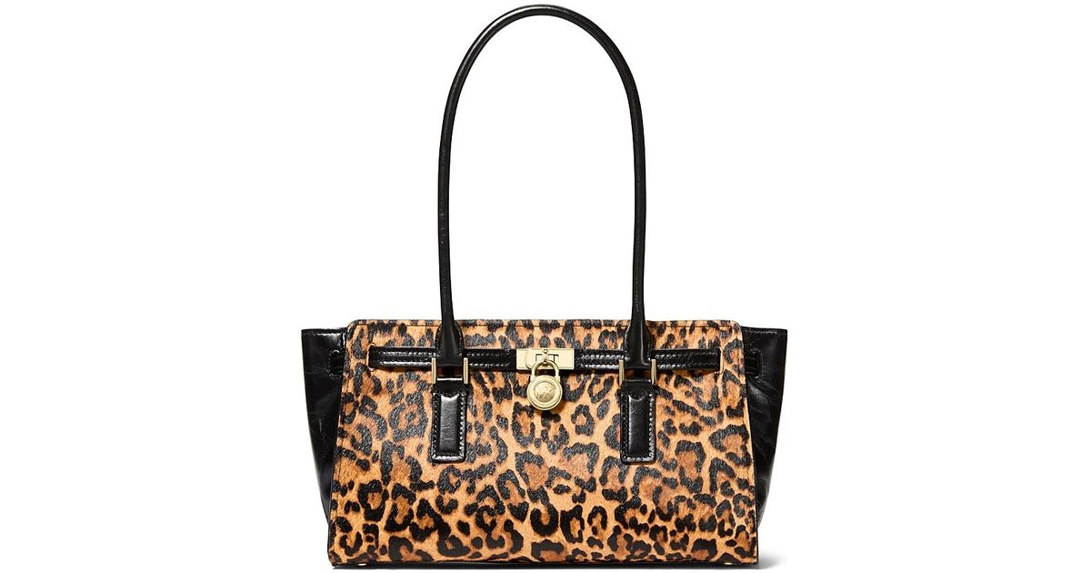Michael Kors Hamilton Moderne Small East/West Calf Hair Shoulder Tote ...