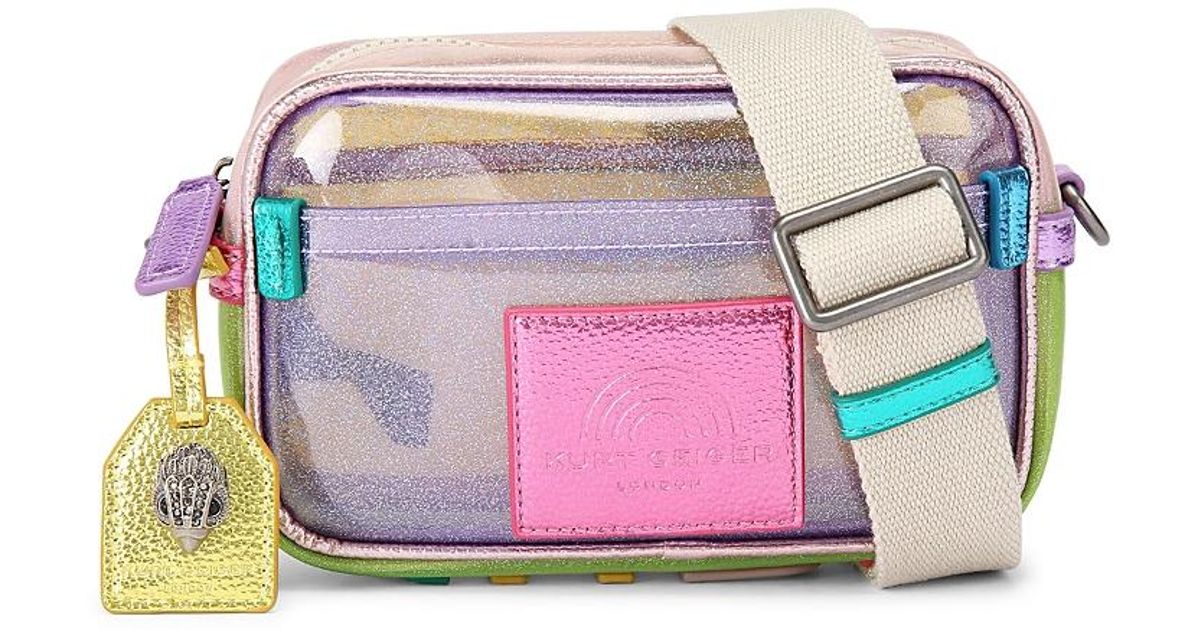 Kurt Geiger Small Vinyl Southbank Camera Bag in Pink | Lyst