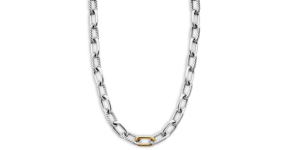 David Yurman Dy Madison Chain Necklace in Metallic | Lyst